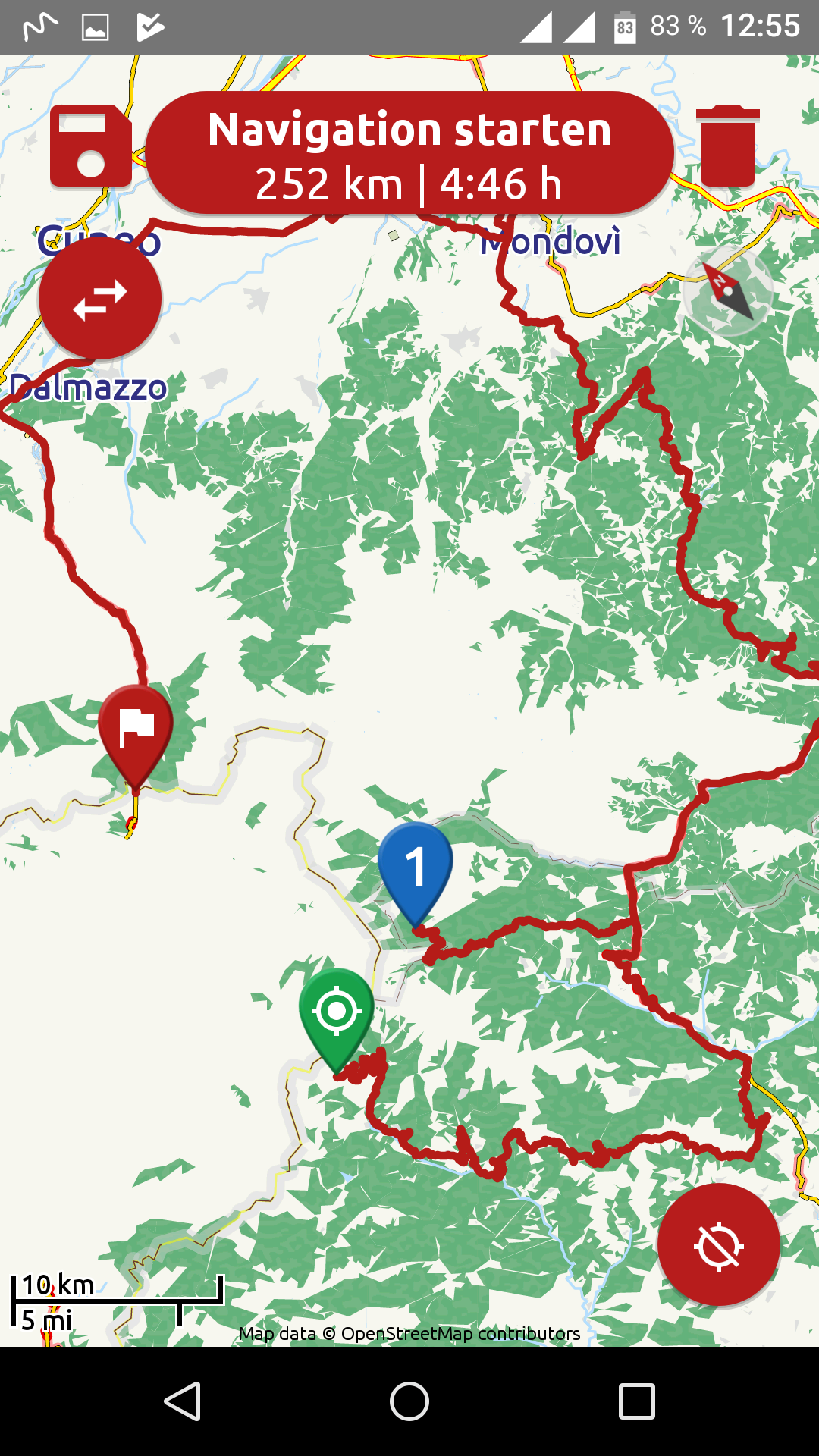 Cruiser App und Calimoto im Test - Motorradreisefuehrer.de ...