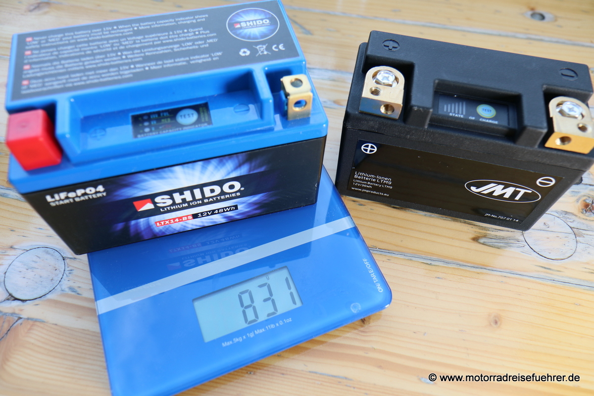 Starterbatterien für das Motorrad - Motorradreisefuehrer.de ...